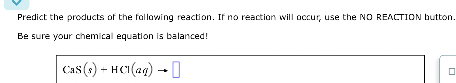 Solved Predict the products of the following reaction. If no | Chegg.com