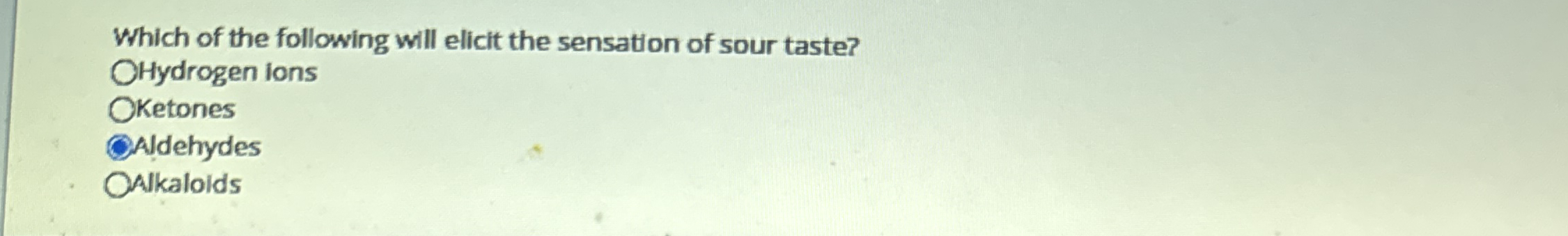 Solved Which of the following will elicit the sensation of | Chegg.com
