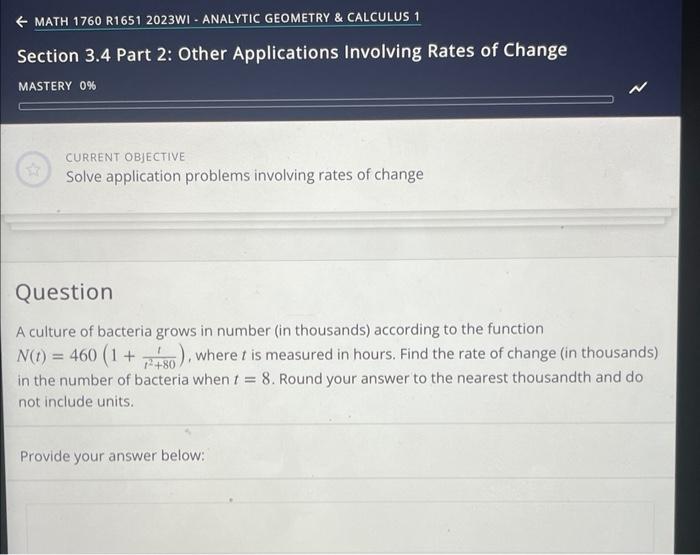 Solved CURRENT OBJECTIVE Solve application problems | Chegg.com