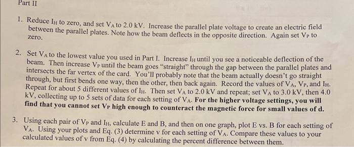 3. In Part II, you notice that the beam didn't go | Chegg.com