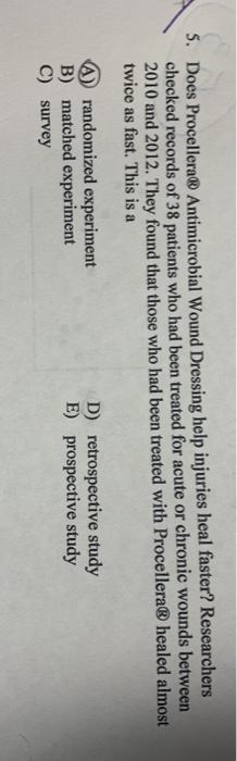 Solved 5. Does Procellera Antimicrobial Wound Dressing help | Chegg.com