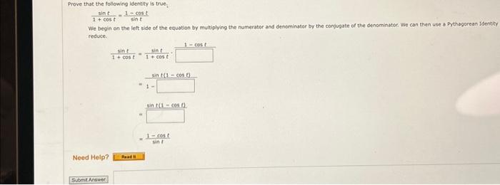Solved Prove that the following identity is true, | Chegg.com