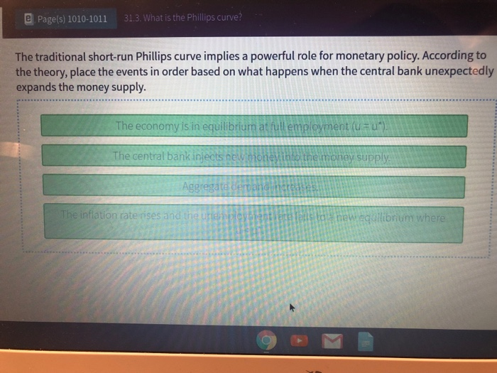 31.3. What is the Phillips curve? e Page(s) 1010-1011 | Chegg.com