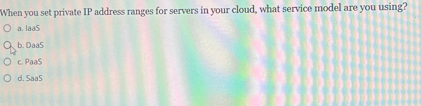 Solved When you set private IP address ranges for servers in | Chegg.com