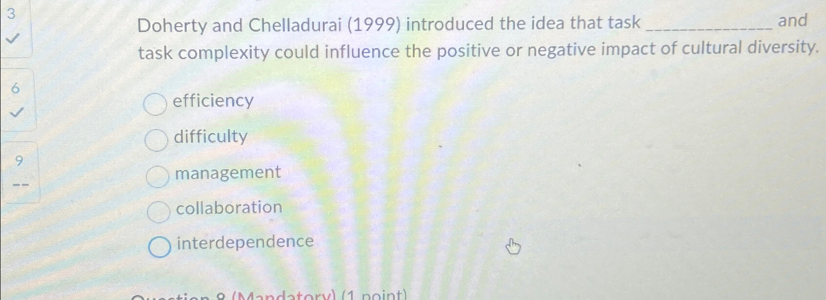 Solved Doherty and Chelladurai (1999) ﻿introduced the idea | Chegg.com