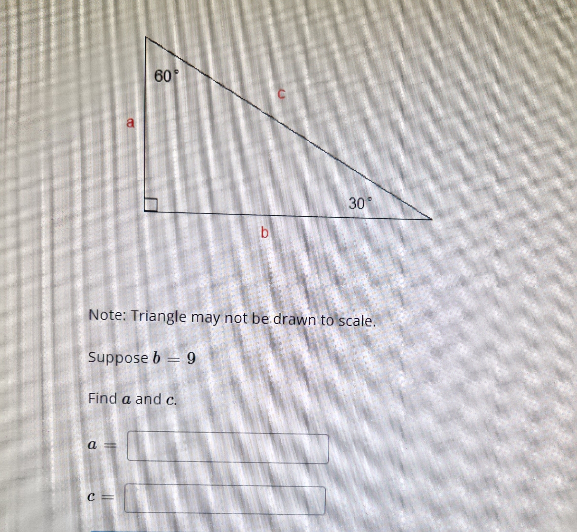 Solved Note: Triangle may not be drawn to scale.Suppose | Chegg.com