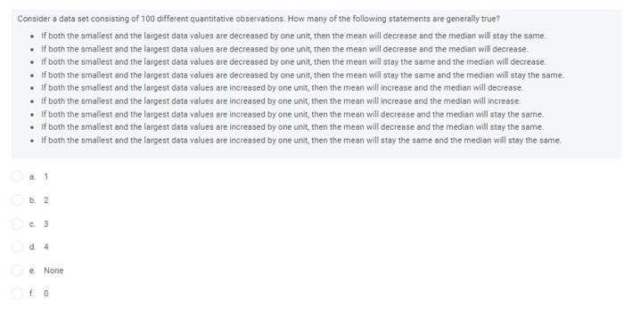 Solved Consider a data set consisting of 100 different | Chegg.com