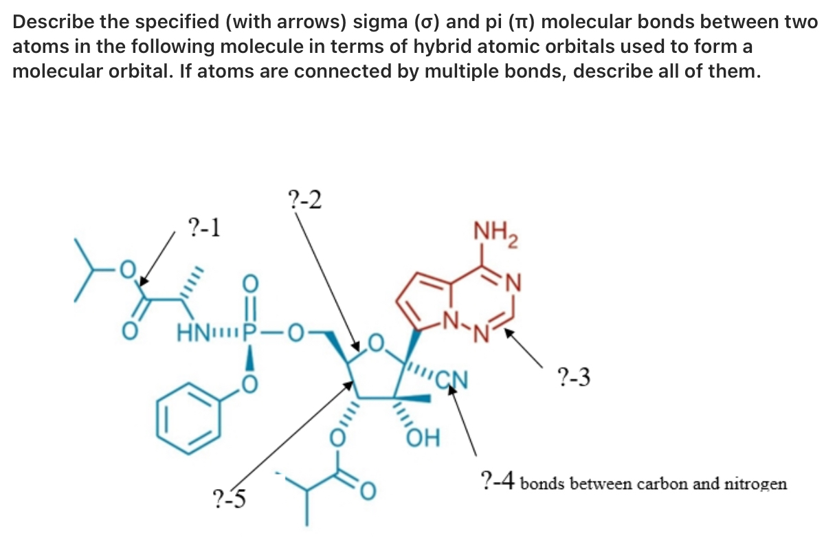Describe the specified (with arrows) ﻿sigma ( σ ) | Chegg.com