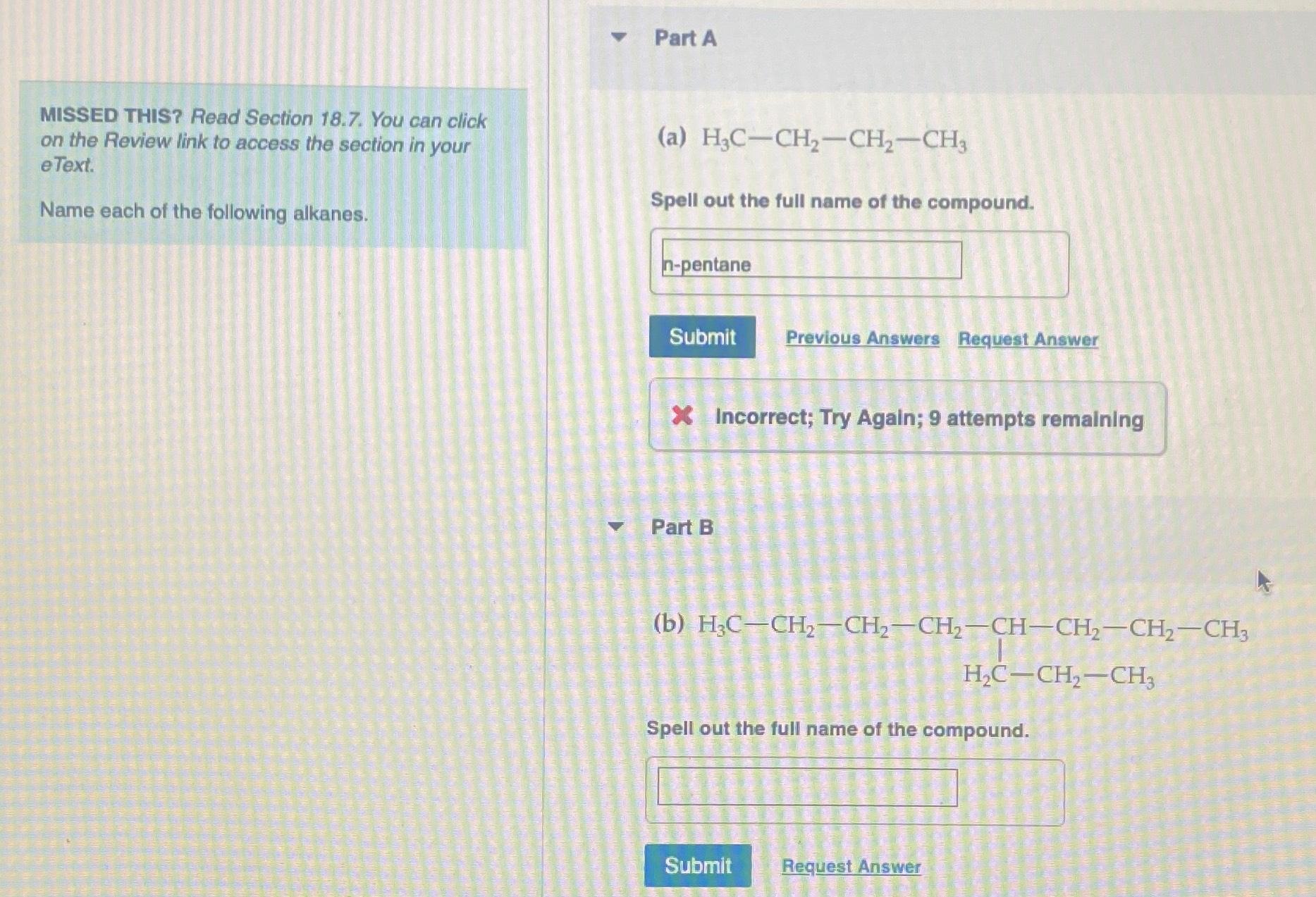 Solved Part AMISSED THIS? Read Section 18.7. ﻿You can click | Chegg.com