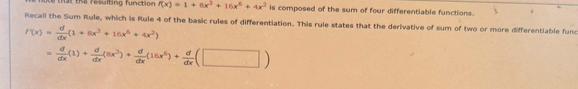 Recall the Sum Rule, which is Rule 4 ﻿of the basic | Chegg.com