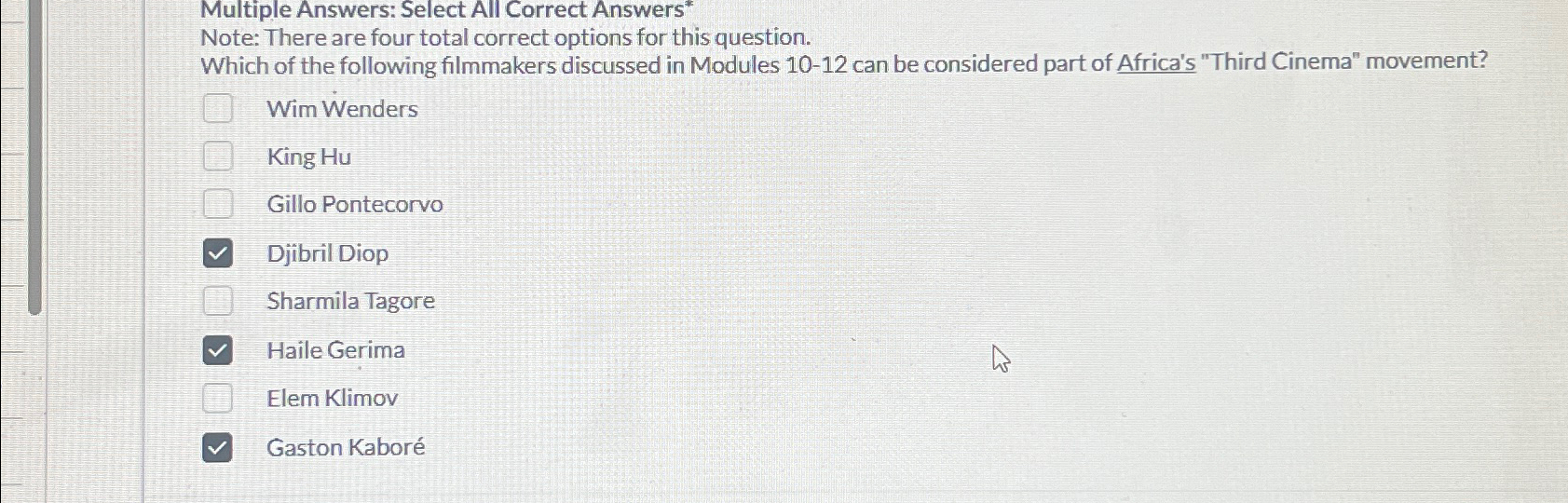 Solved Multiple Answers: Select All Correct Answers ?**Note: | Chegg.com