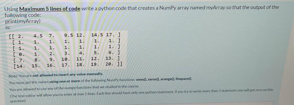 Solved Using Maximum 5 lines of code write a python code | Chegg.com