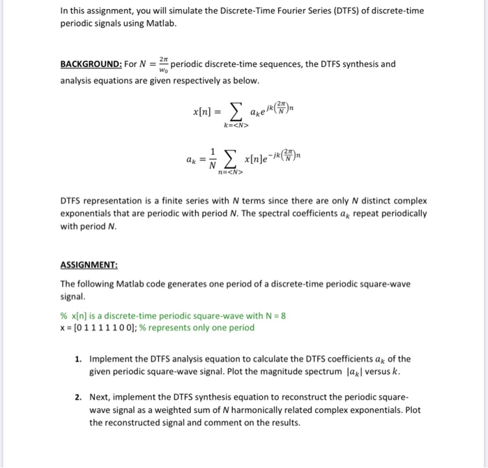Solved In this assignment, you will simulate the | Chegg.com