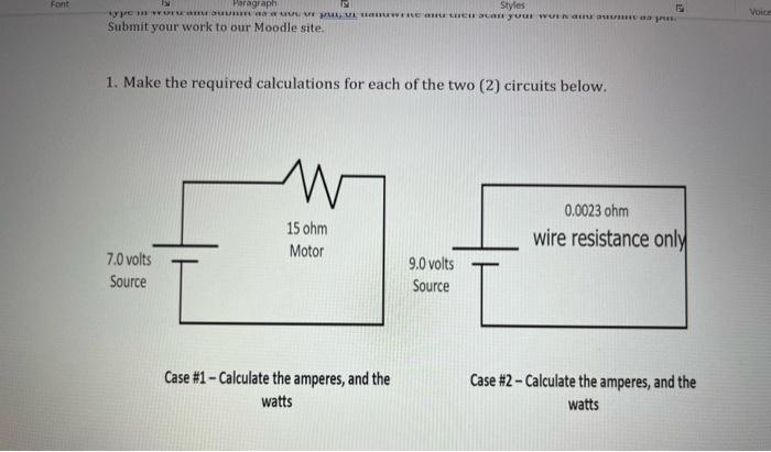 Solved Submit your work to our Moodle site. 1. Make the | Chegg.com