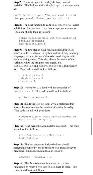 Solved The goal of this lab is to convert the Bottle Return | Chegg.com
