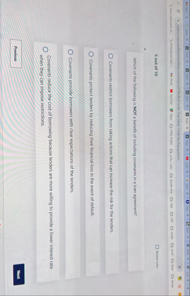 Solved 5 ﻿out of 10Review LaterWhich of the following is NOT | Chegg.com