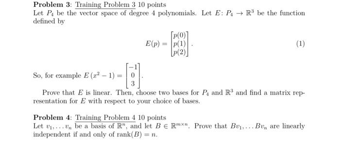 Solved Problem 3: Training Problem 310 points Let P4 be the | Chegg.com