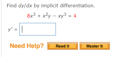 Solved Find dydx ﻿by implicit | Chegg.com