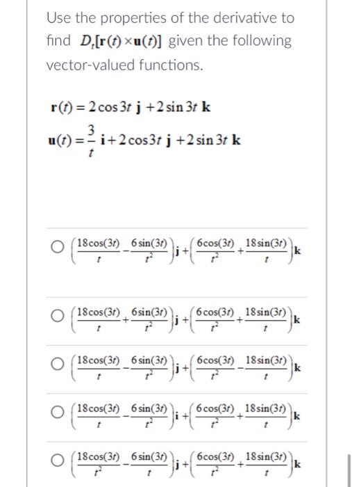 Solved Use the properties of the derivative to find \\( | Chegg.com
