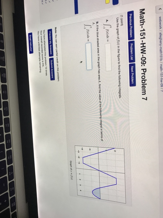 Solved ( webwork/allegheny-math151b/math-151-hw-09/7 | Chegg.com
