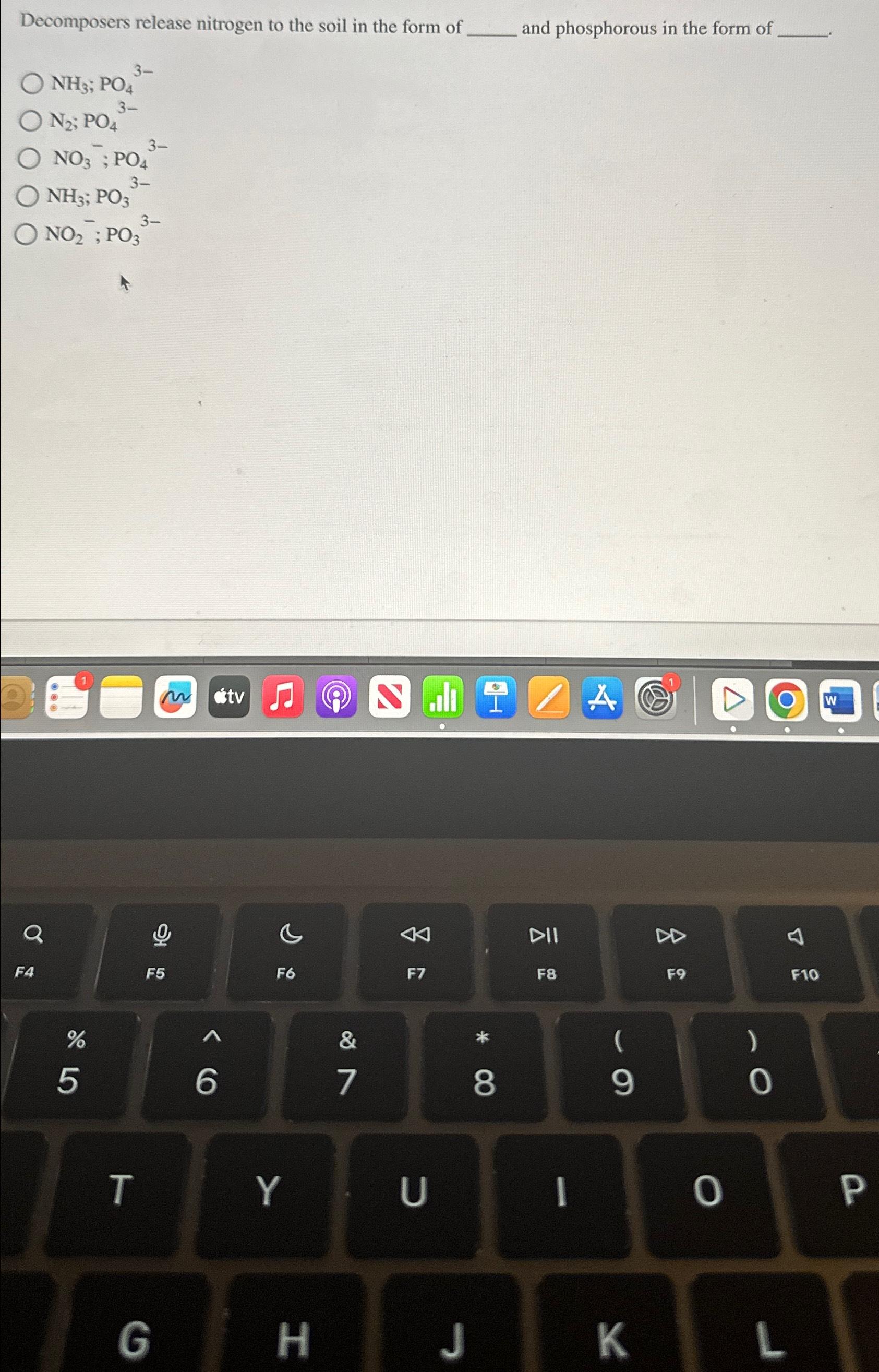 Solved Decomposers release nitrogen to the soil in the form | Chegg.com