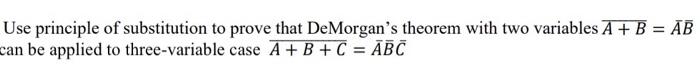 Solved Use principle of duality to prove following | Chegg.com Solved Use principle of duality to prove following | Chegg.com