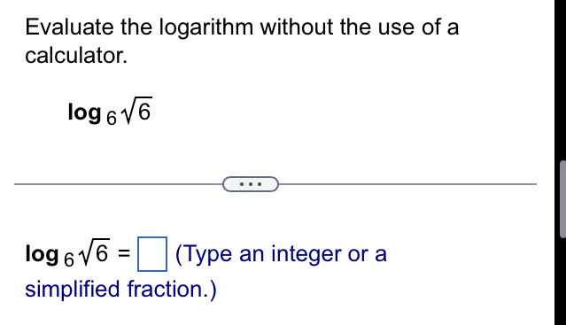 Solved Evaluate the logarithm without the use of | Chegg.com