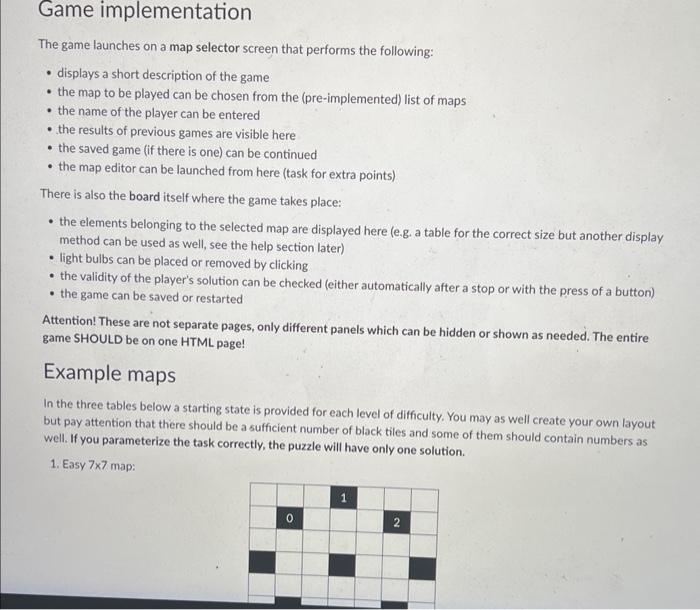 Solved Web programming JavaScript home assignment - Light | Chegg.com