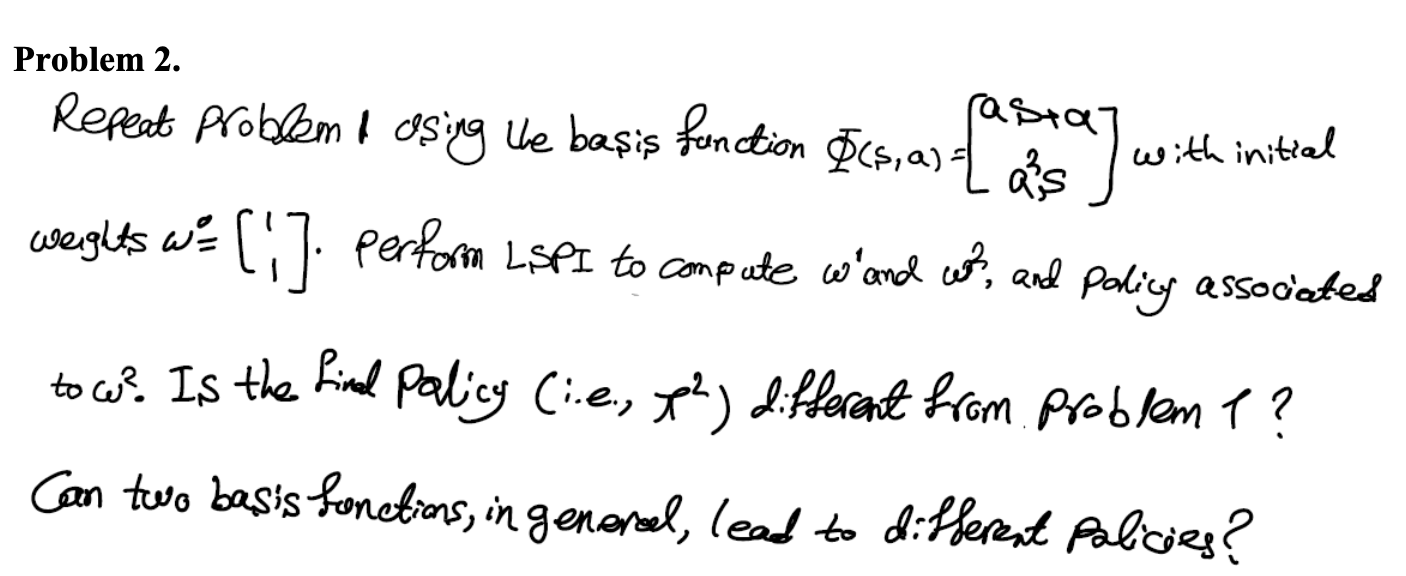 Problem 2repeat Problem 1 ﻿osing The Basis Function 