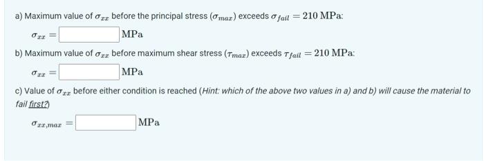 Solved Step Four: Maximum Normal Stress in the X-direction | Chegg.com