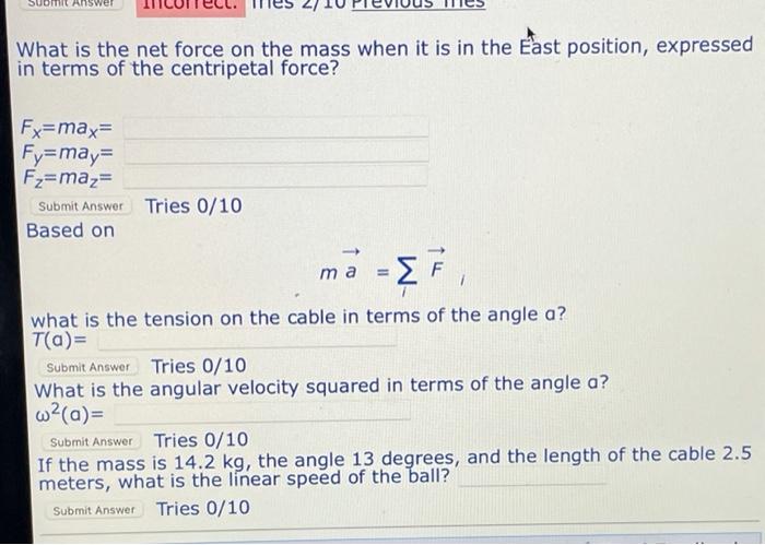 Solved Conical Pendulum Points:5 a α z L W m E S Consider | Chegg.com Solved Conical Pendulum Points:5 a α z L W m E S Consider | Chegg.com