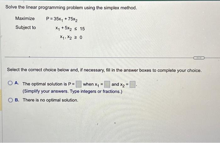 Solved Solve The Linear Programming Problem Using The 5869