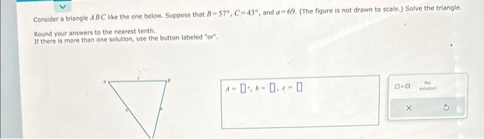 Solved Consider a triangle ABC like the one below. Suppose | Chegg.com