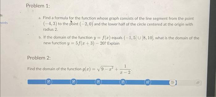 Solved a. Find a formula for the function whose graph | Chegg.com