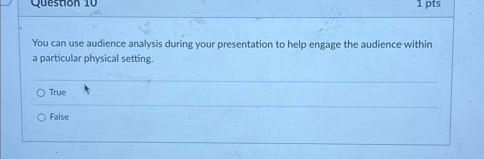 Solved You can use audience analysis during your | Chegg.com