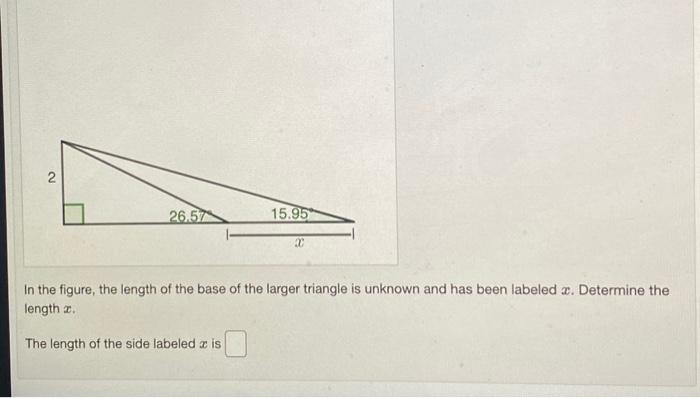 Solved In the figure above the side labelled A has length 3 | Chegg.com
