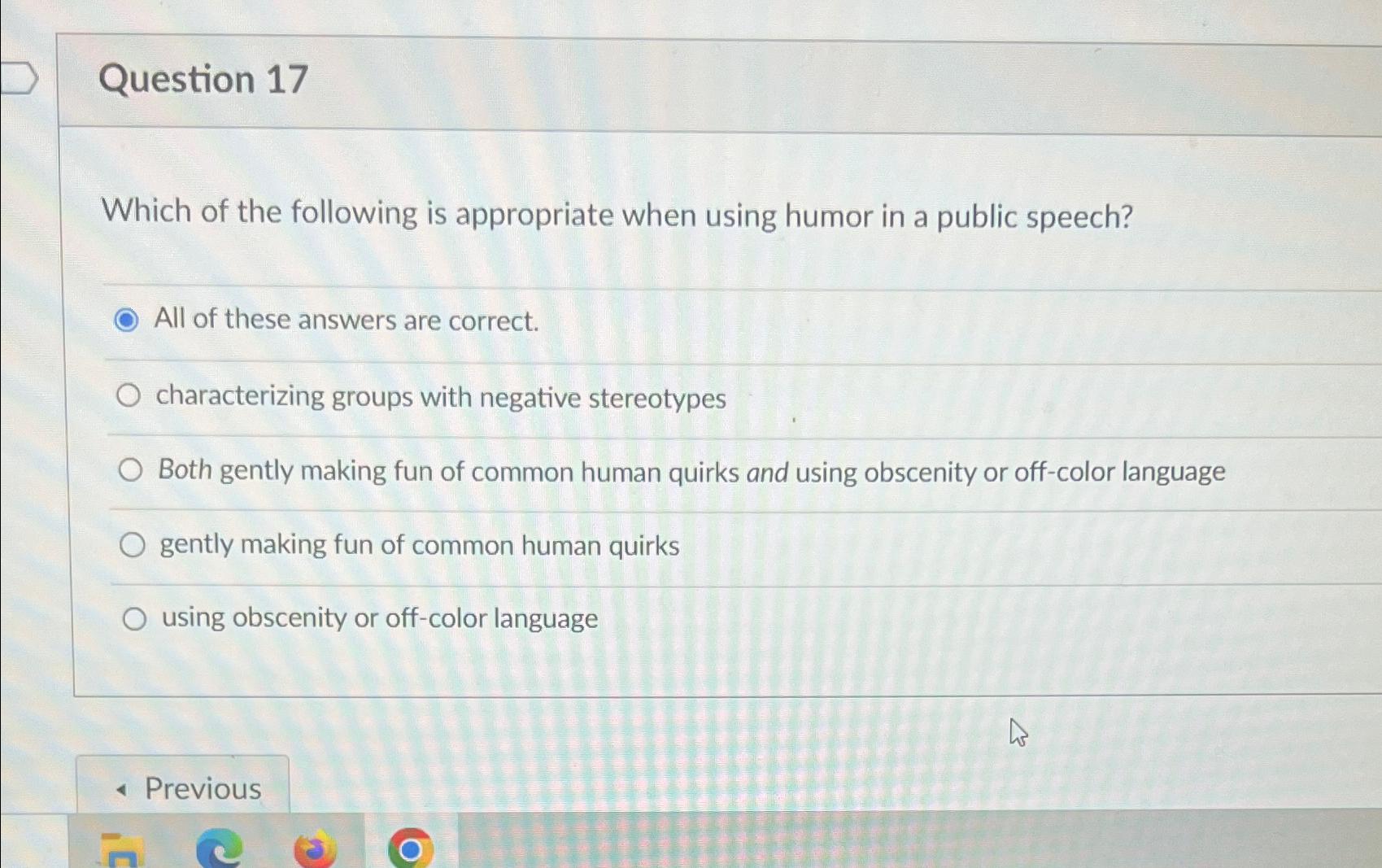 Solved Question 17Which of the following is appropriate when | Chegg.com