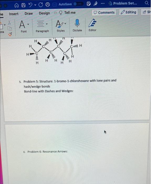 Solved 5. Problem 5: Structure: 1-bromo-1-chlorohexane with | Chegg.com Solved 5. Problem 5: Structure: 1-bromo-1-chlorohexane with | Chegg.com