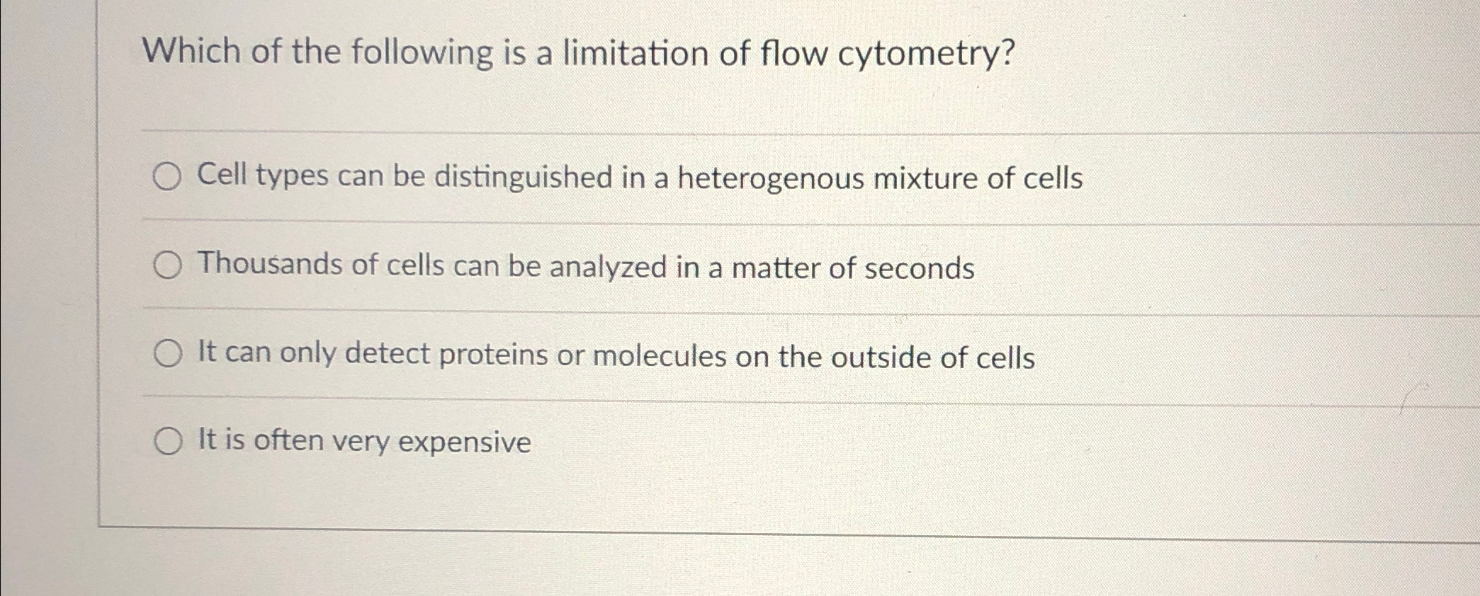Which of the following is a limitation of flow | Chegg.com