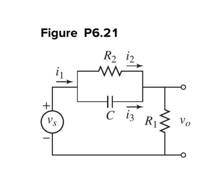 Solved Section 6.3 Transfer Functions and Impedance 6.21 Use | Chegg.com