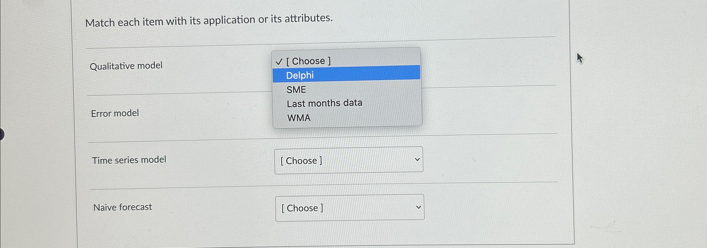 Solved Match each item with its application or its | Chegg.com