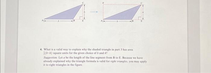 Solved answer questiom for using the triangles from part 3 | Chegg.com