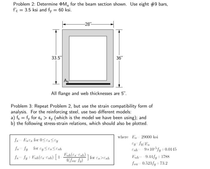Solved Problem 2: Determine M, for the beam section shown. | Chegg.com