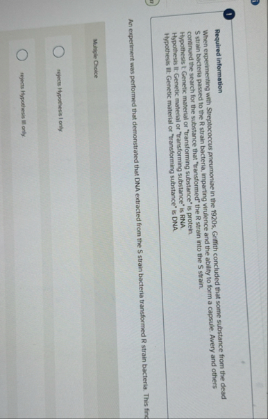 Solved 1Required informationWhen experimenting with | Chegg.com