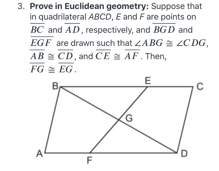 Solved 3. Prove in Euclidean geometry: Suppose that in | Chegg.com