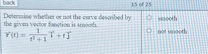 Solved Determine whether or not the curve described by the | Chegg.com