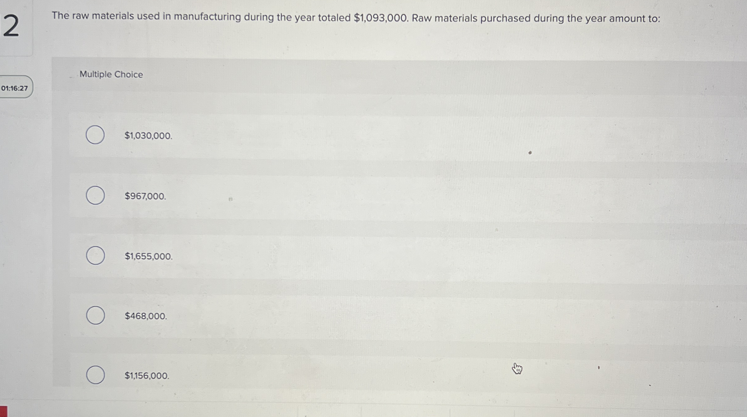Solved The raw materials used in manufacturing during the | Chegg.com