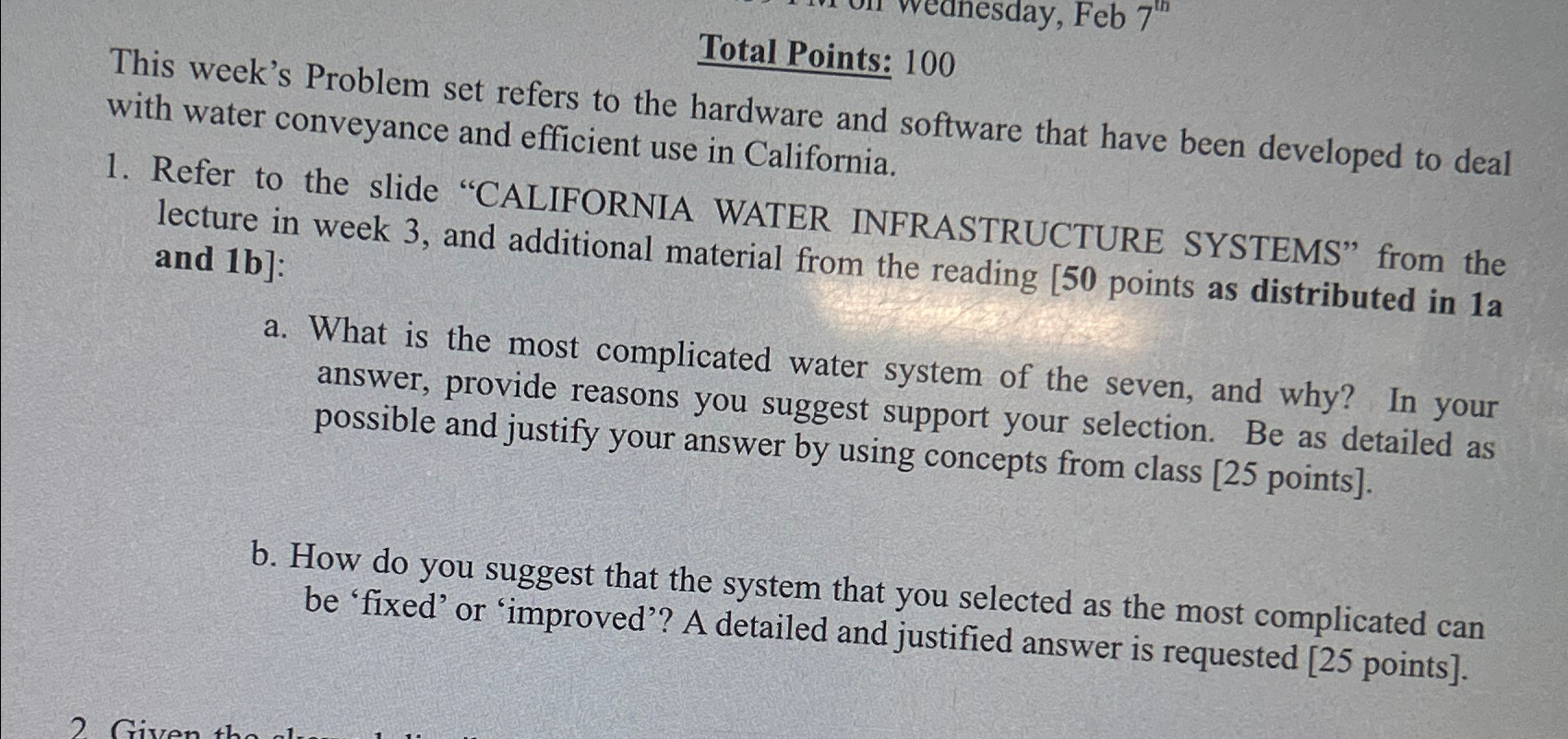 Solved Total Points: 100This week's Problem set refers to | Chegg.com