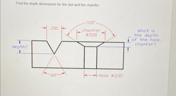 Solved Worksheet 9-2: Depth of Slots and Chamfers Look at | Chegg.com