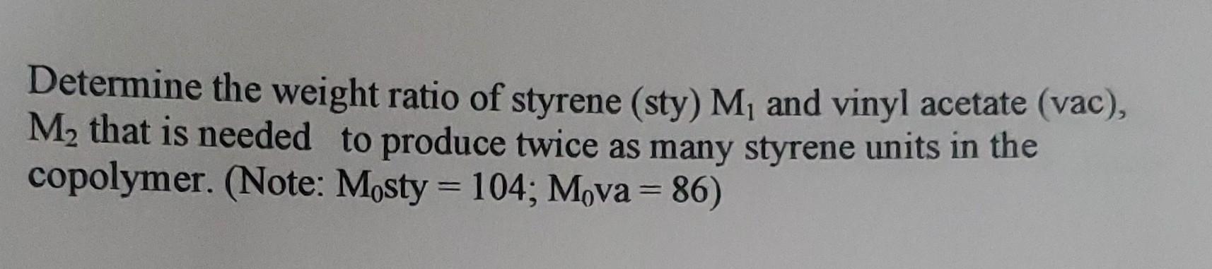 Solved Derive the modified copolymer equation for Q2a (i) | Chegg.com